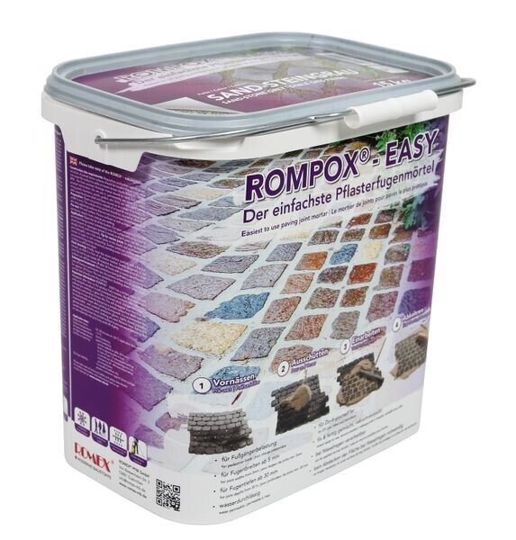 ROMPOX® - EASY 1K Pflasterfugenmörtel 15 kg - Sand-Steingrau | Kiesundco
