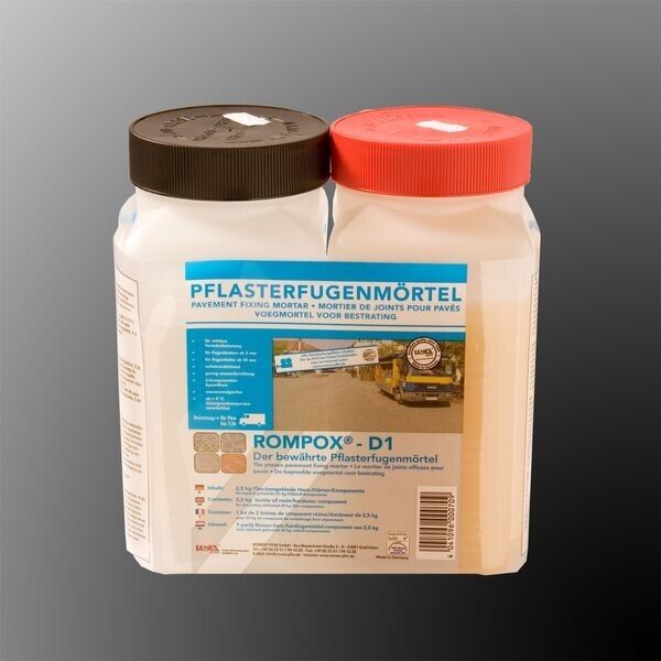 ROMPOX® - D1 2K-Epoxidharz Pflasterfugenmörtel 27,5 kg - steingrau ...